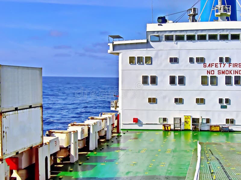 Ro-Ro Ship. the Upper and Inner Decks are Used for Loading and ...