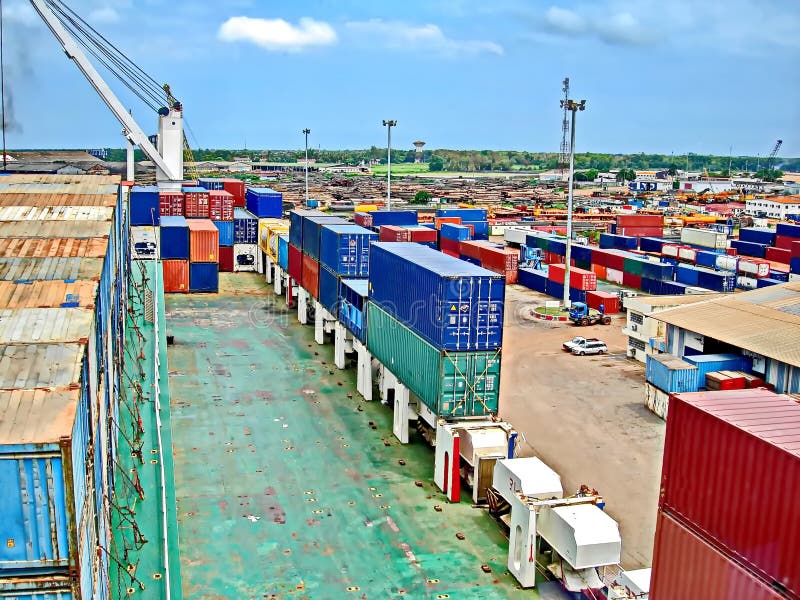 Ro-Ro Ship. the Upper and Inner Decks are Used for Loading and ...