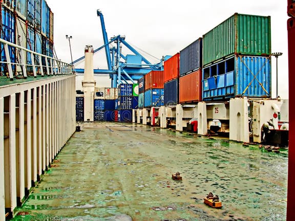 Ro-Ro Ship. the Upper and Inner Decks are Used for Loading and ...