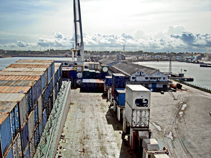 Ro-Ro Ship. the Upper and Inner Decks are Used for Loading and ...