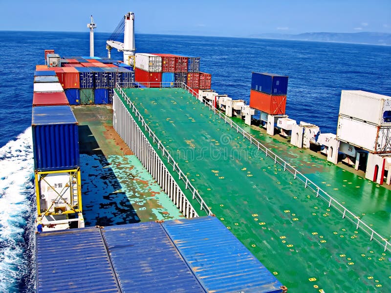 Ro-Ro Ship. the Upper and Inner Decks are Used for Loading and ...