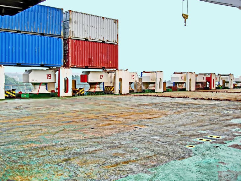 Ro-Ro Ship. the Upper and Inner Decks are Used for Loading and ...