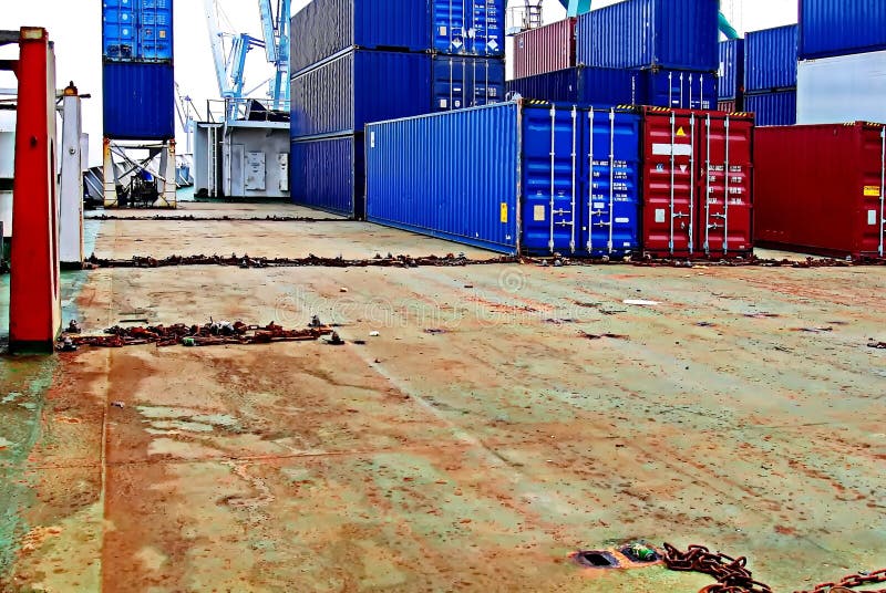 Ro-Ro Ship. the Upper and Inner Decks are Used for Loading and ...