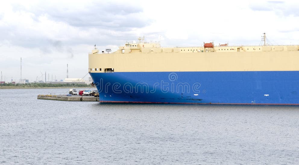 Ro ro vessel stock photo. Image of transport, roro, load - 28094436