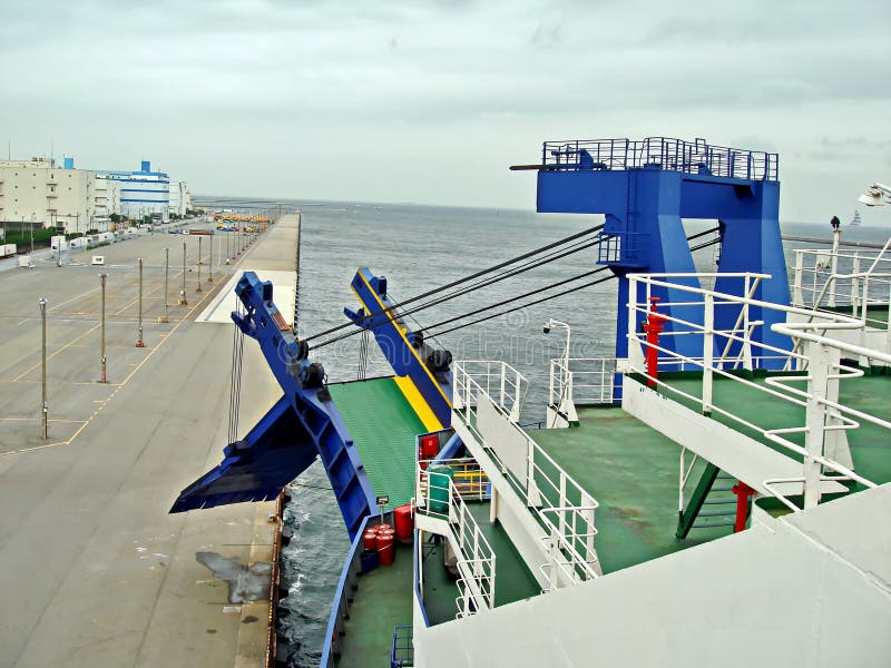 Ro-Ro Ship. the Ramp are Used As Main Way for Loading and Unloading ...