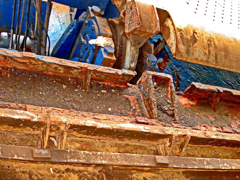 Ramp of a big vessel stock image. Image of container - 49491985