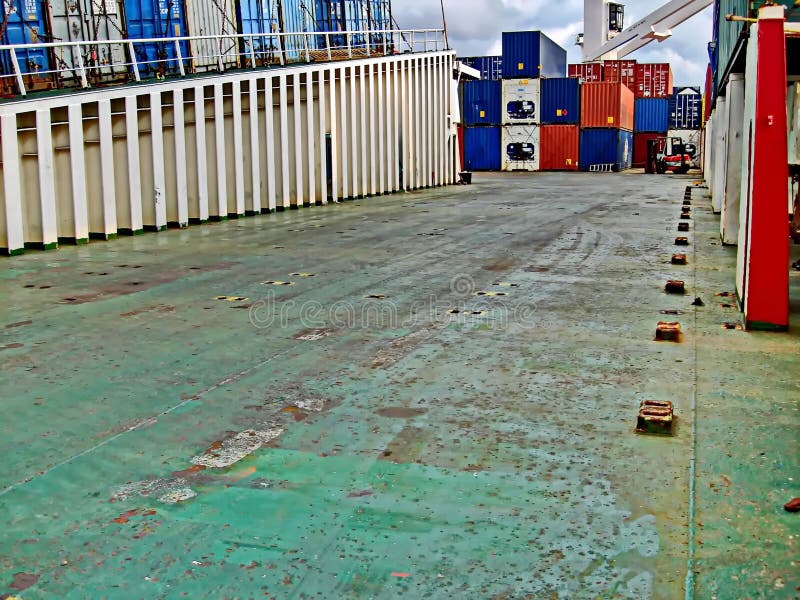 Ro-Ro Ship. the Upper and Inner Decks are Used for Loading and ...