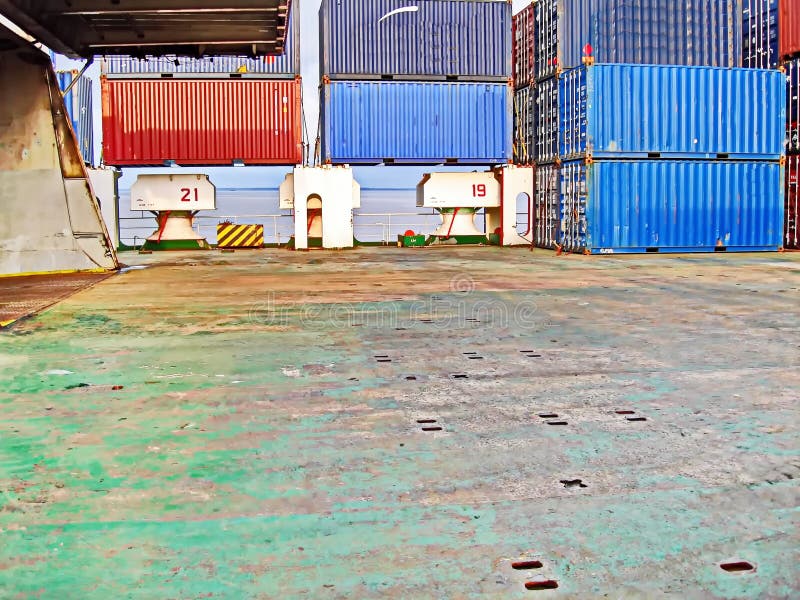 Ro-Ro Ship. the Upper and Inner Decks are Used for Loading and ...