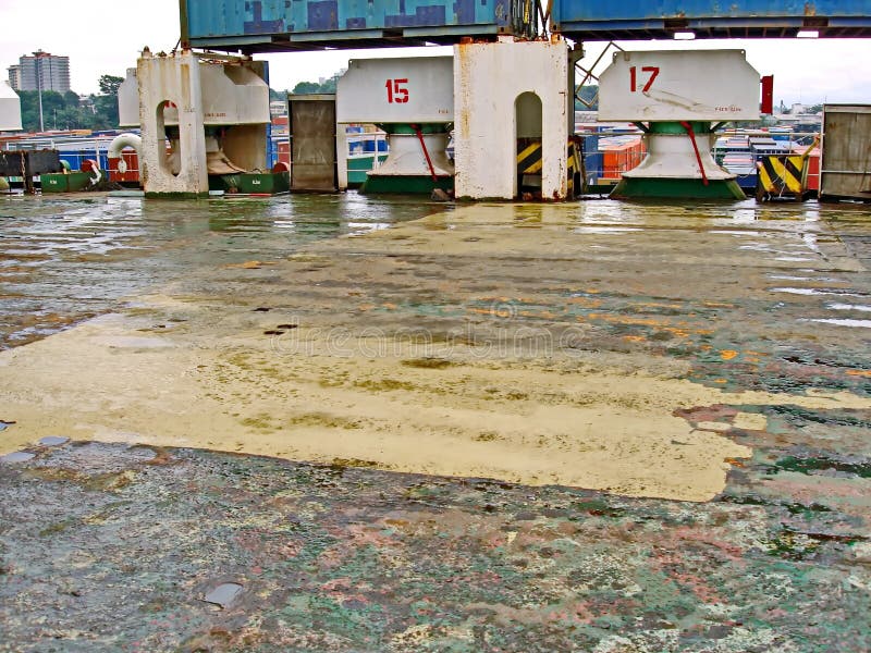 Ro-Ro Ship. the Upper and Inner Decks are Used for Loading and ...