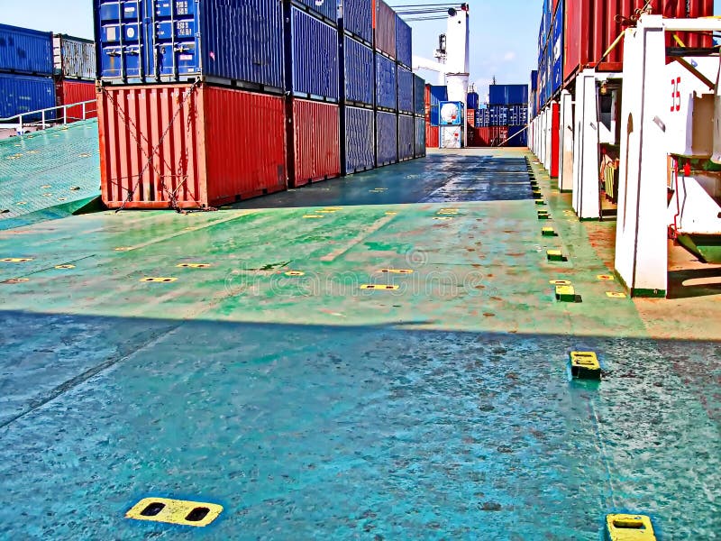 Ro-Ro Ship. the Upper and Inner Decks are Used for Loading and ...