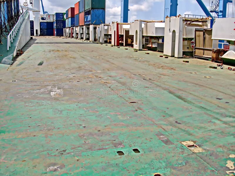 Ro-Ro Ship. the Upper and Inner Decks are Used for Loading and ...