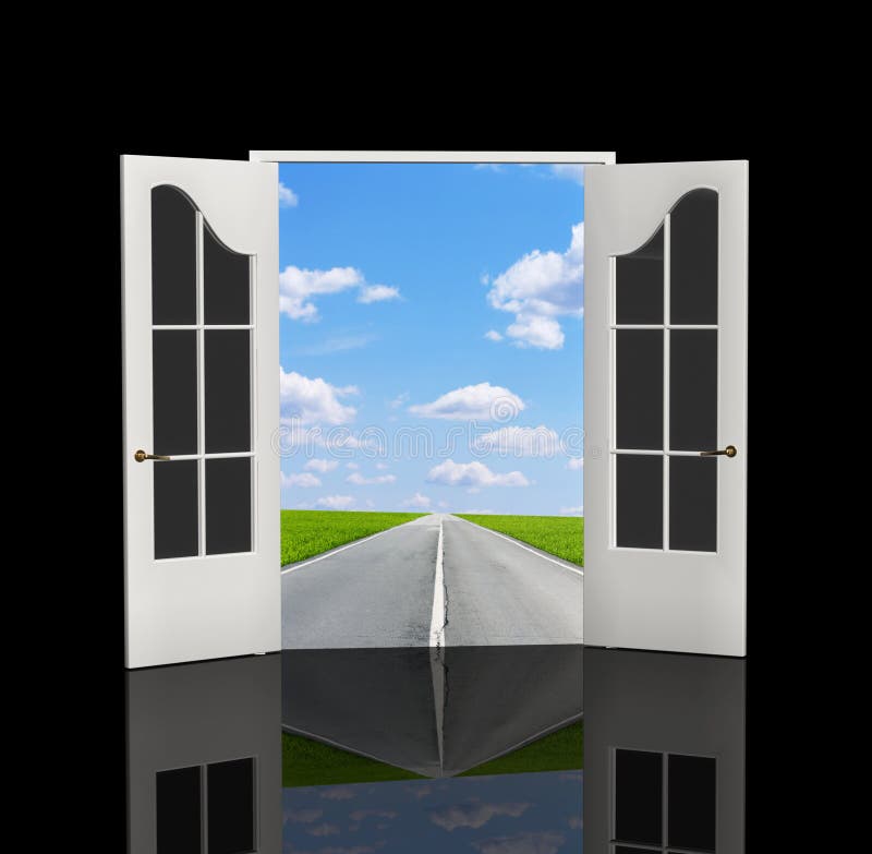 Road illusion stock illustration. Illustration of arch - 11902222