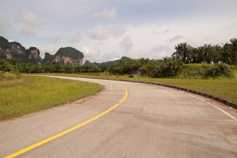 Road stock image. Image of field, mountain, road, landmarks - 15924737