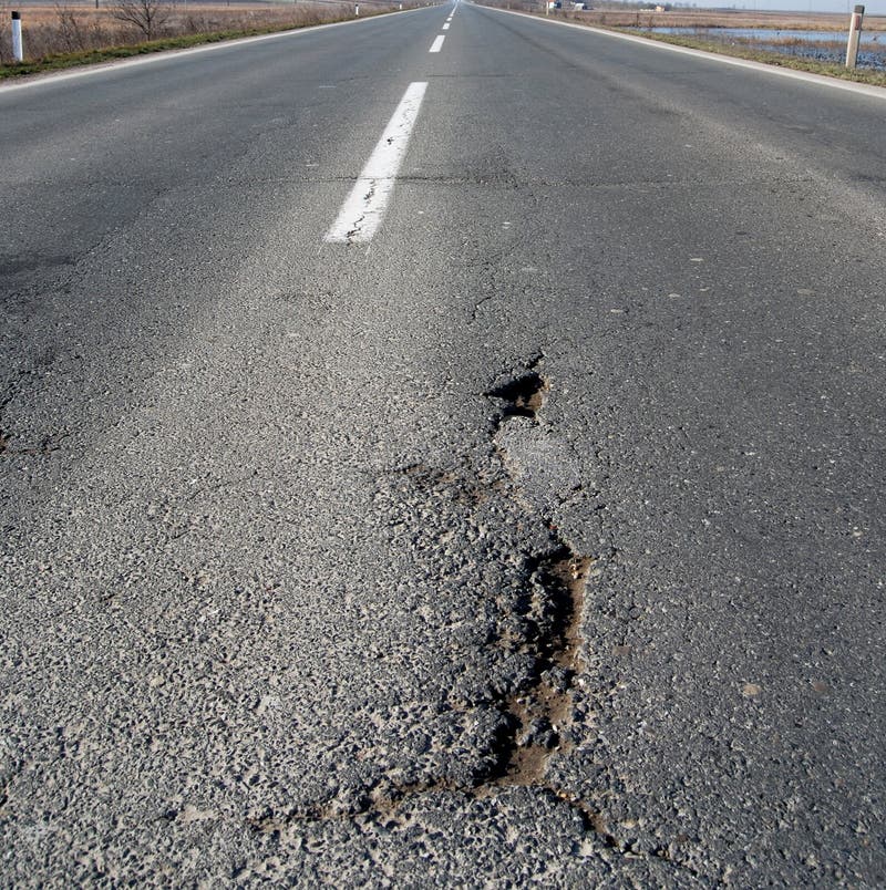 Sink holes in Road stock photo. Image of danger, traffic - 2518464