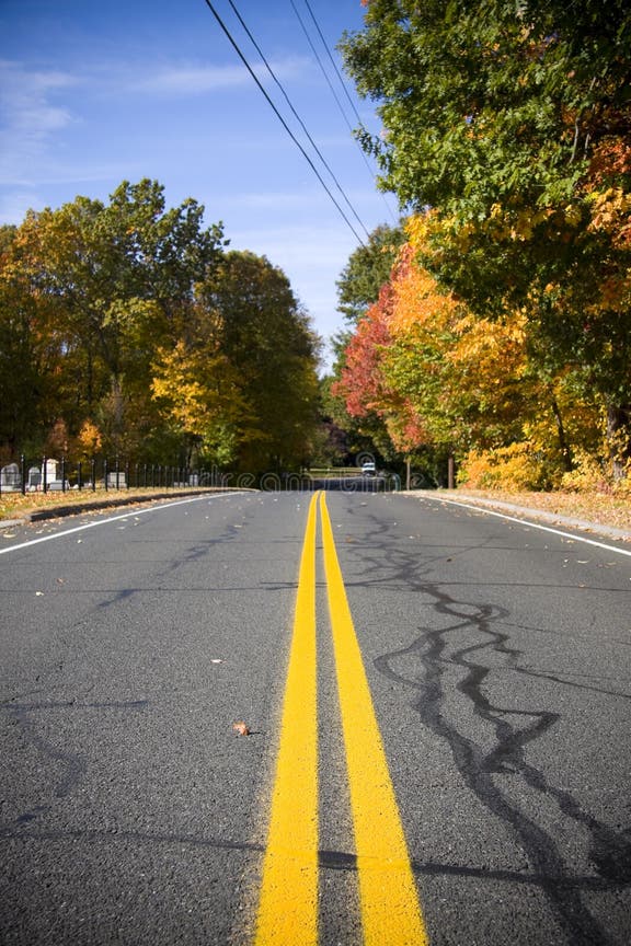 Road stock image. Image of street, vignette, roadway, woods - 6836905
