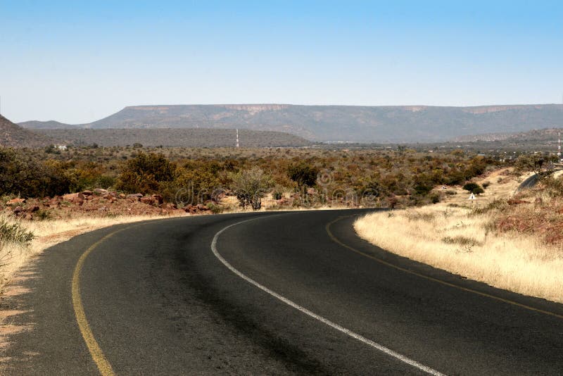 Bend in the road stock photo. Image of motor, side, pass - 379516