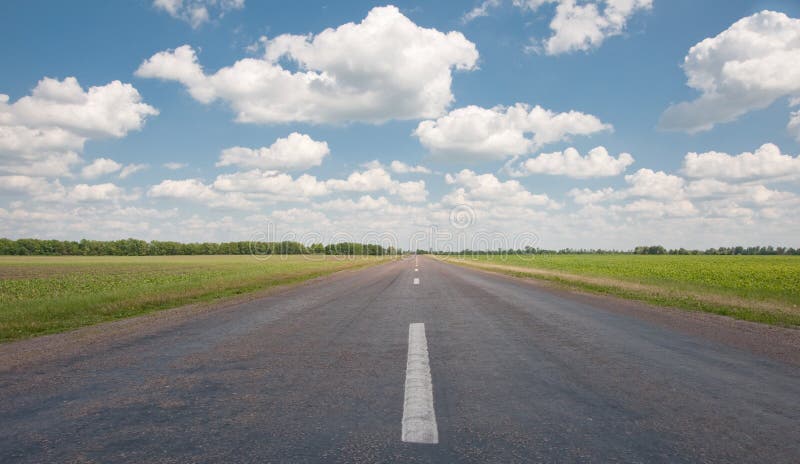 Long Road stock photo. Image of drive, green, long, miles - 4344318