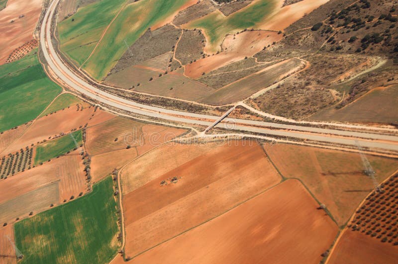 Road from above stock image. Image of travel, grass, street - 67463627