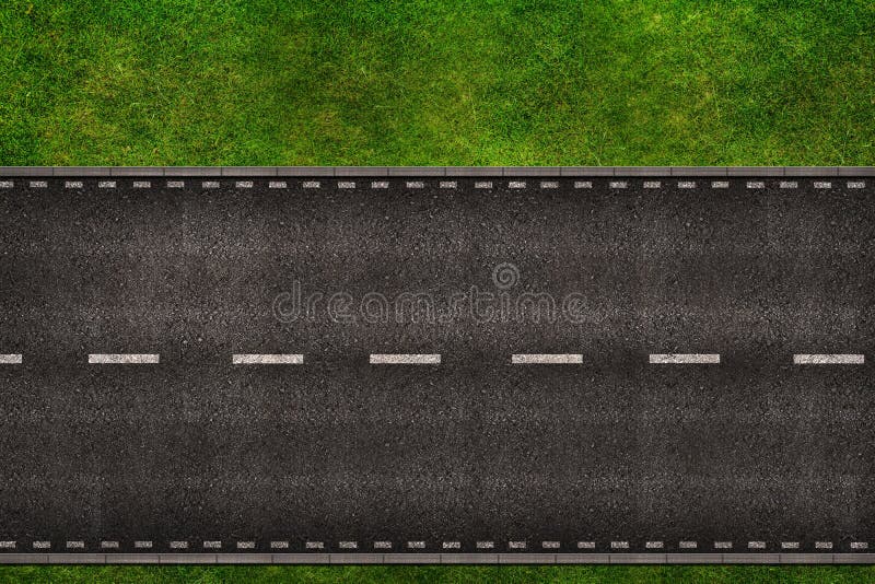 Road from Above Illustration Stock Illustration - Illustration of ...
