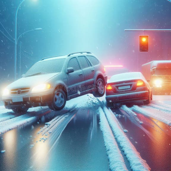 Traffic Icy Road Stock Illustrations – 931 Traffic Icy Road Stock ...