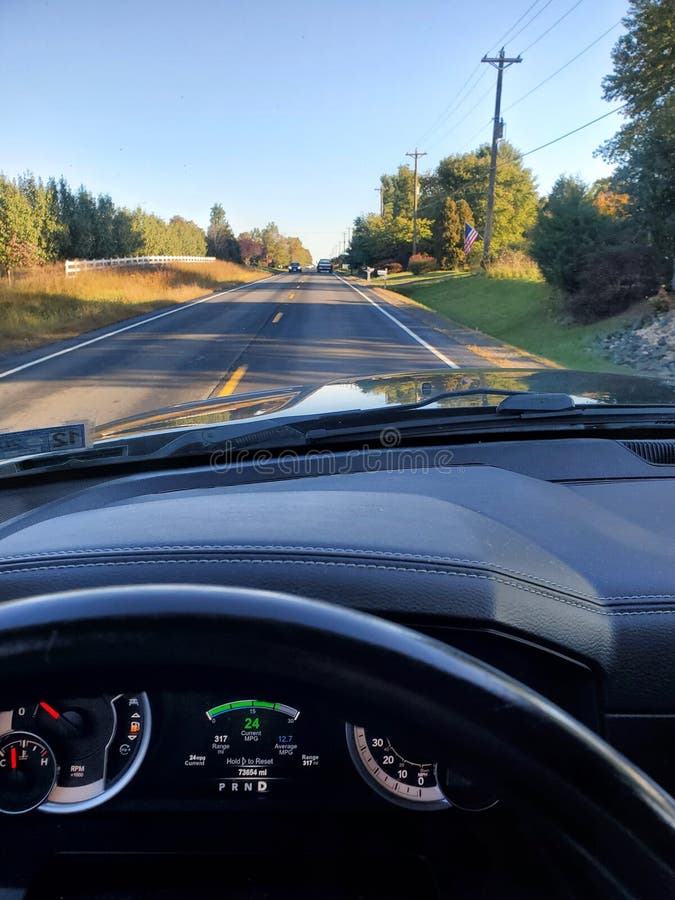 On the Road Again Driving Rural Highway Stock Image - Image of highway ...