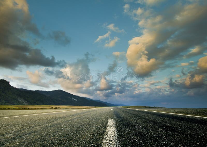 The Road is Long stock photo. Image of landscape, fast - 16125286