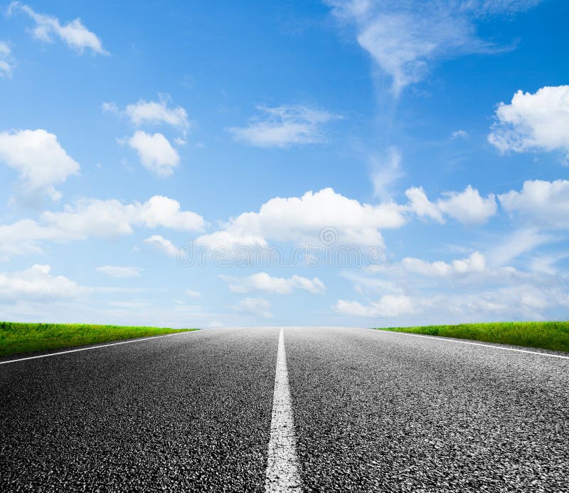 Road ahead into the future stock image. Image of asphalt - 111163725