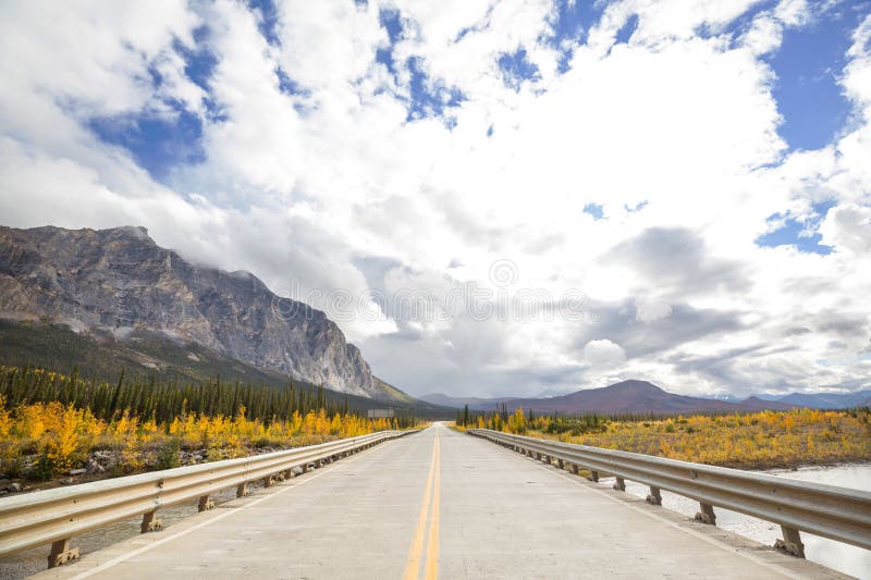 Road on Alaska stock image. Image of range, remote, hiking - 289261571