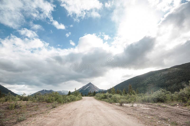 Road in Alaska stock image. Image of blue, recreation - 269703403