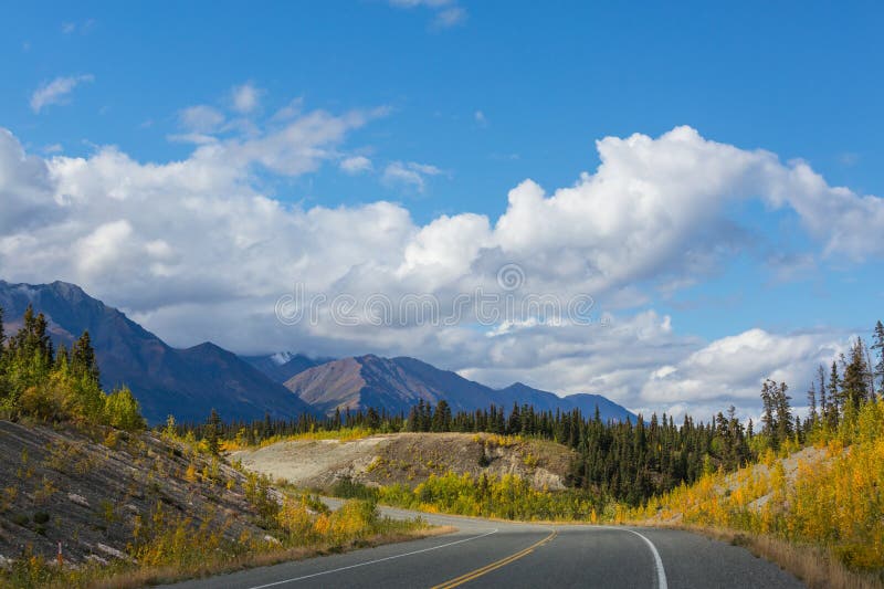 Road in Alaska stock image. Image of backwoods, roadtrip - 293393967