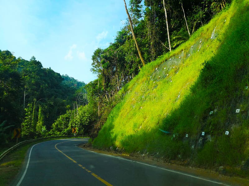 The Road Along the Hill, Which is the Way Down the Hill. One Sid Stock ...