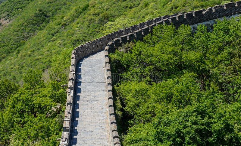 The Road Along the Top of the Protective Wall. Fortress Wall with ...