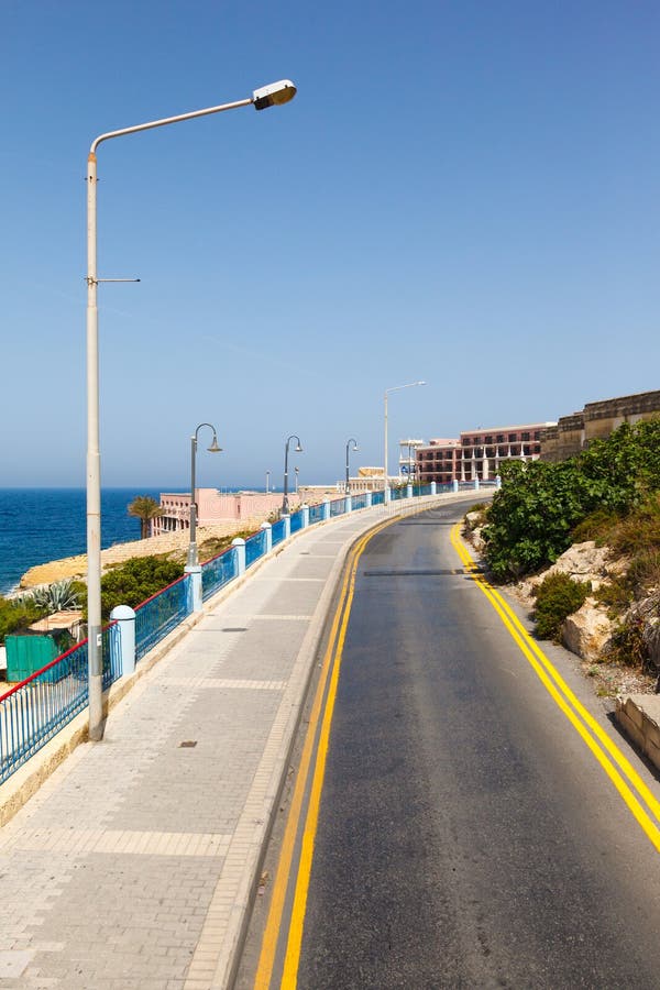 Road along the waterfront stock photo. Image of style - 34483878