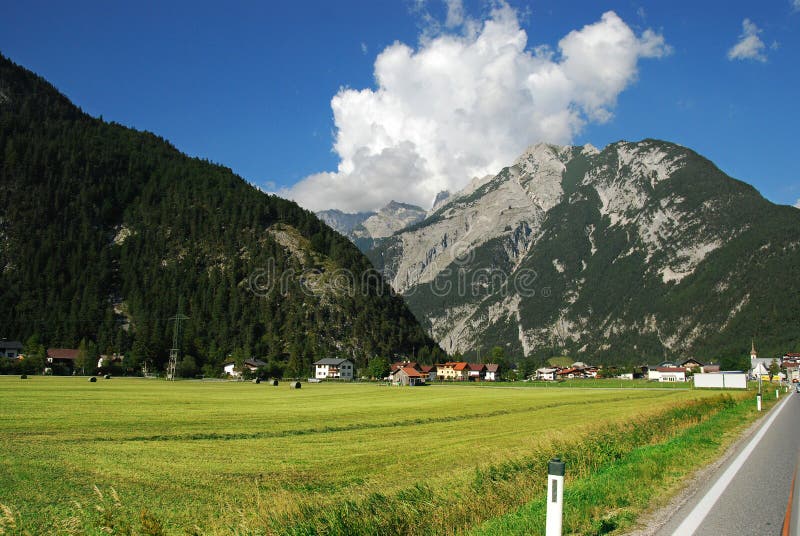 Road in Alps with Mountain Peaks Stock Photo - Image of pass, blue: 7193936