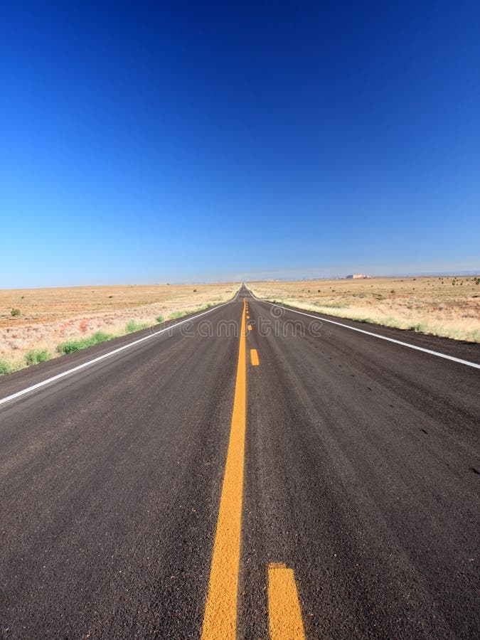 Road in Arizona Vertical View Stock Photo - Image of transportation ...