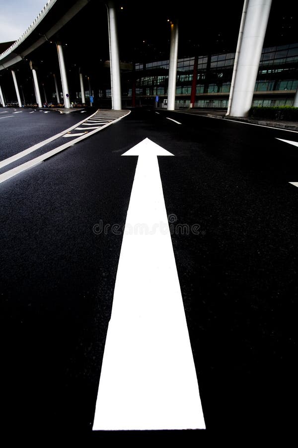 Road, arrow direction stock image. Image of drive, motion - 4966425