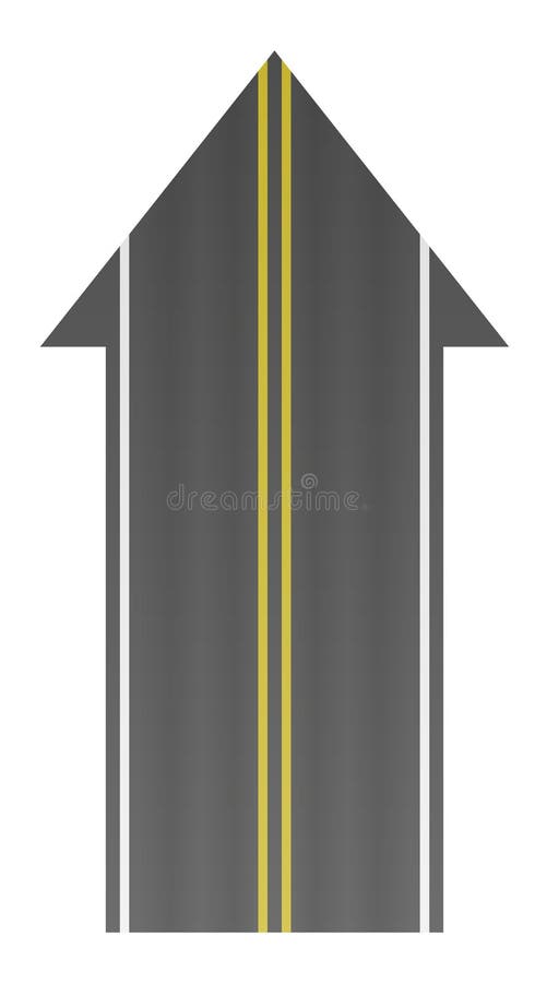 Road arrow stock vector. Illustration of vector, design - 53031236