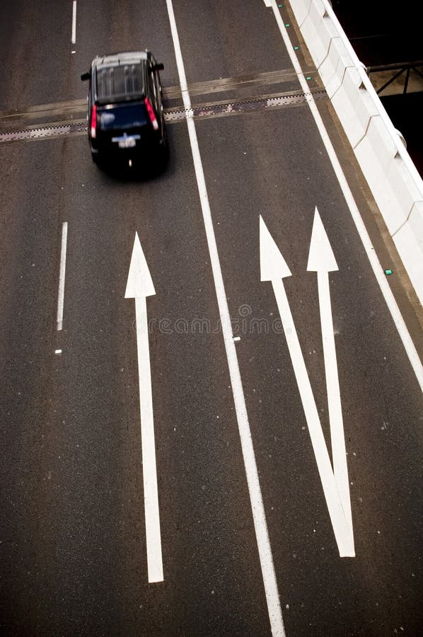 Road Arrows stock photo. Image of escape, highway, road - 18452468