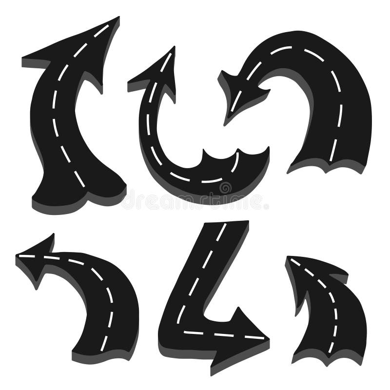 Winding Arrow Path Stock Illustrations – 571 Winding Arrow Path Stock ...