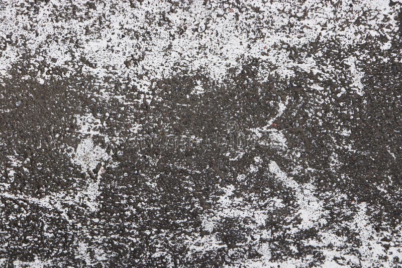 Road Asphalt Texture. Bitumen Structure With White Paint Stains Stock ...