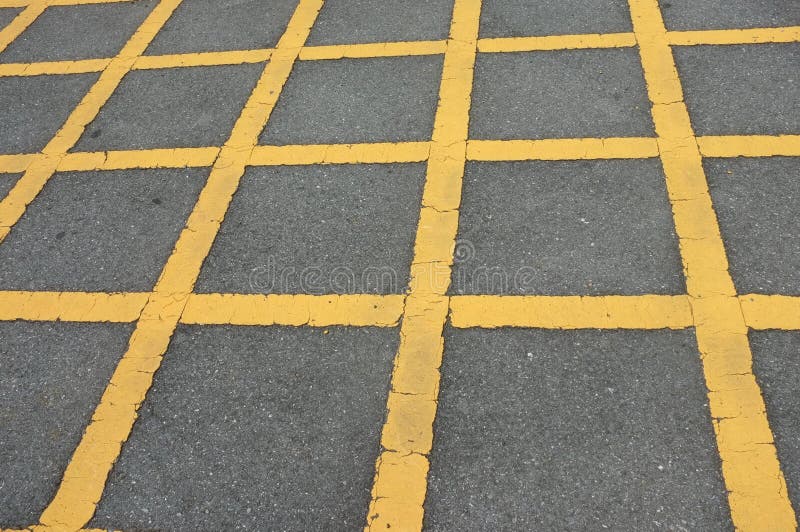 Road Asphalt Texture with Lines Yellow Pattern Stock Image - Image of ...