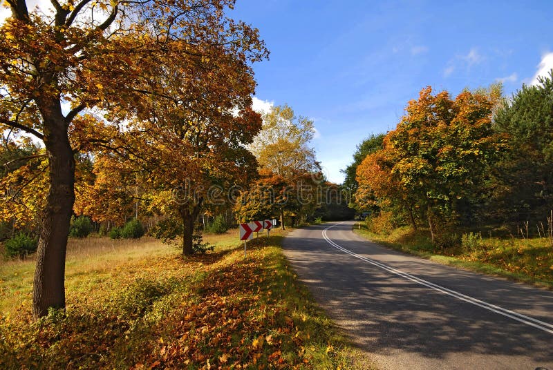 Road with autumn stock photo. Image of travel, autumn - 15751332