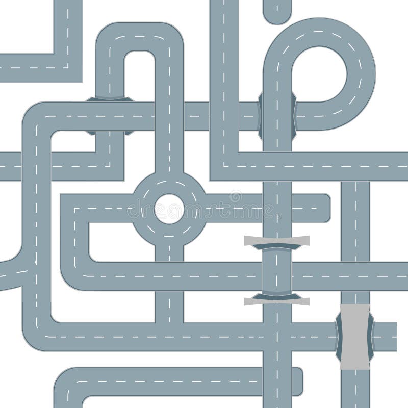 Road Background Pattern. Vector Stock Vector - Illustration of ...