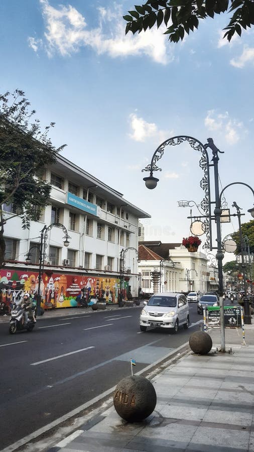 Road in Bandung. editorial photo. Image of town, pedestrian - 202954701