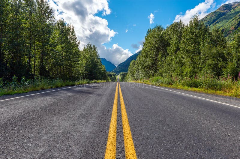 On the Road, Banff National Park, Canada Stock Image - Image of copy ...