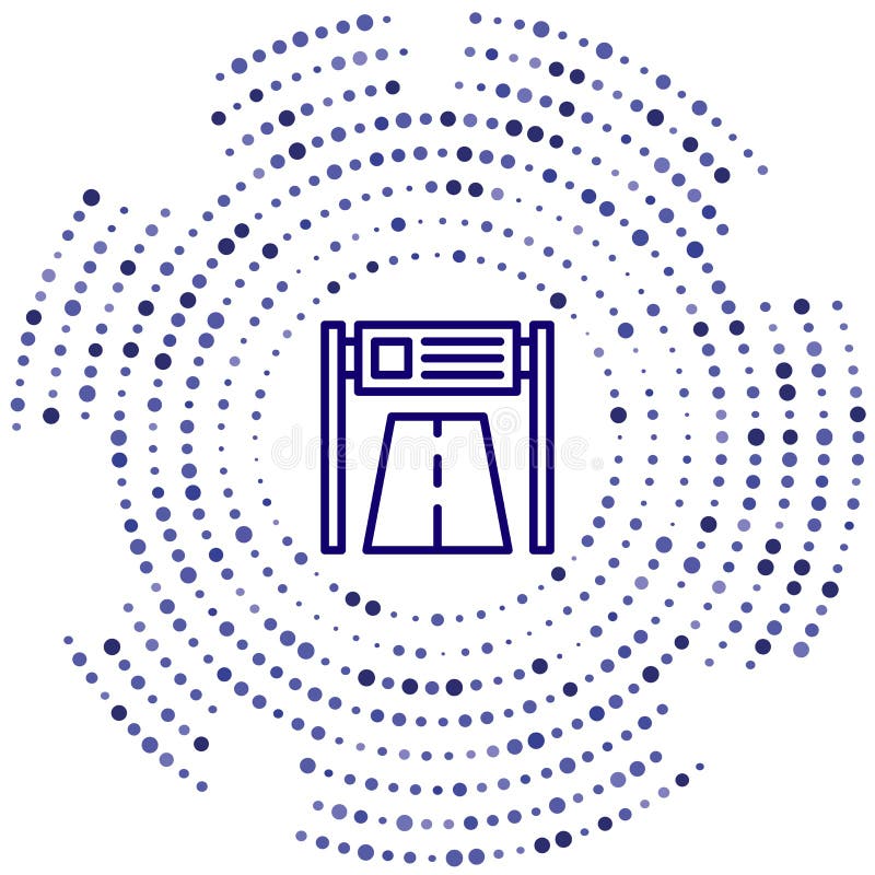 Road Banner Vector Icon. Road Banner Editable Stroke Stock Vector ...