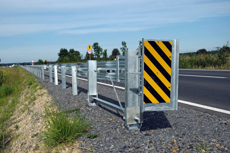 Road barrier stock photo. Image of transportation, yellow - 20921694