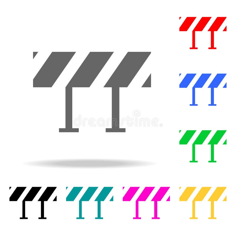 Road Barrier Icon. Elements in Multi Colored Icons for Mobile Concept ...