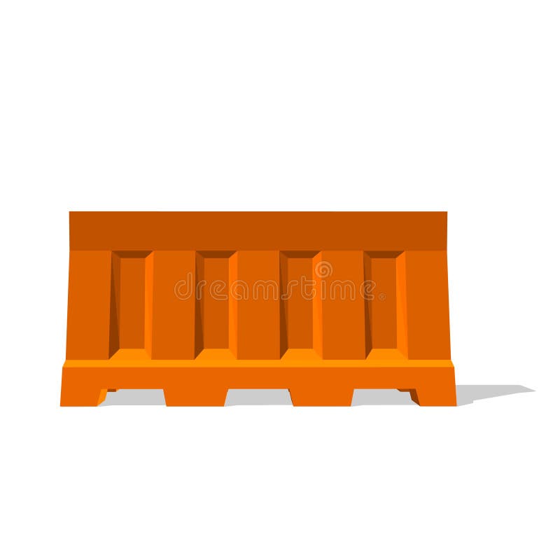 Road Barrier.Isolated on White Background.Top View Stock Vector ...