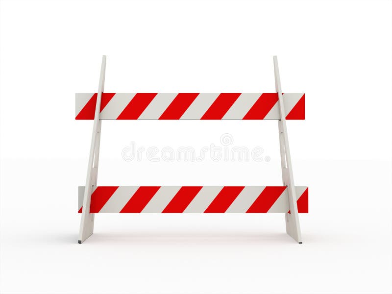 Road barrier red isolated stock illustration. Illustration of activity ...